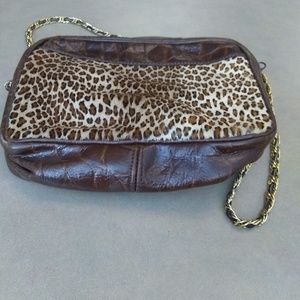 LJ Simone | Bags | Lj Simone Cowhair And Leather Crossbody Bag | Poshmark